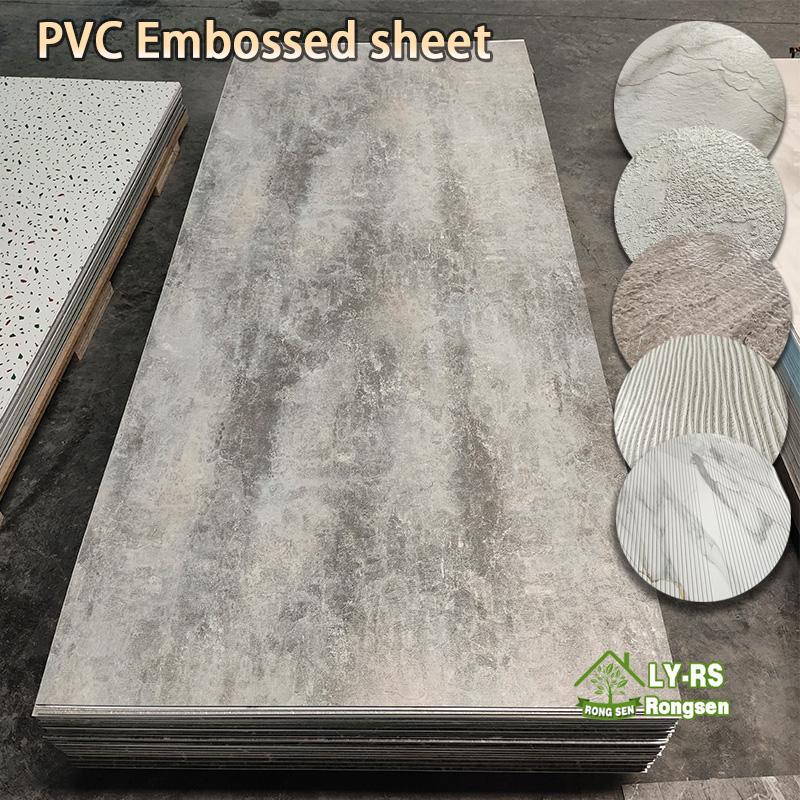 China Heat Reflective Rock Panels Textured PVC Embossed Rock Panel ...